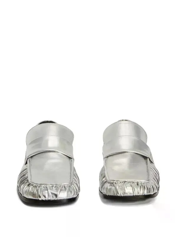 JIL SANDER Metallic Loafers
