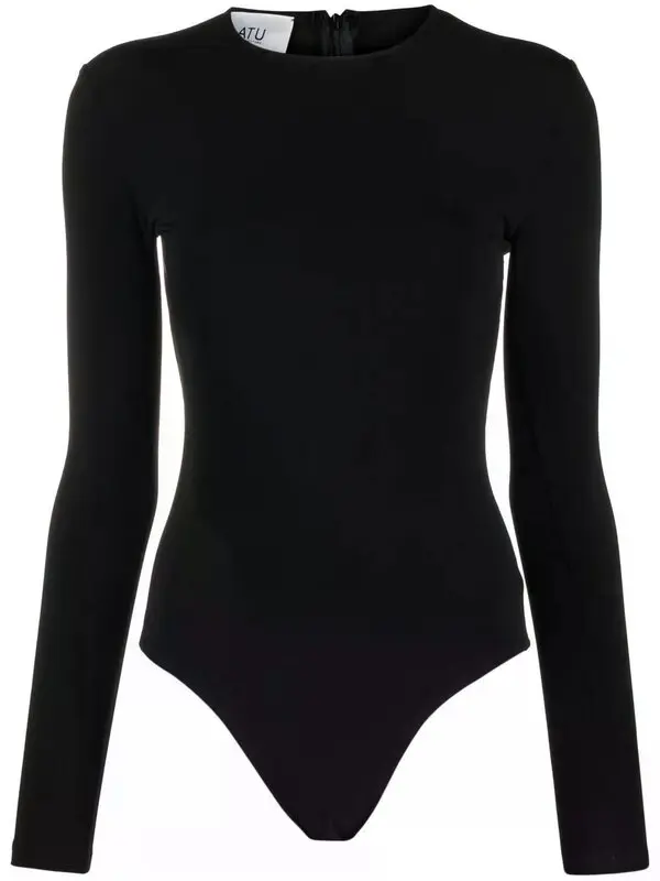 ATU BODY COUTURE Long-sleeved Bodysuit - Black