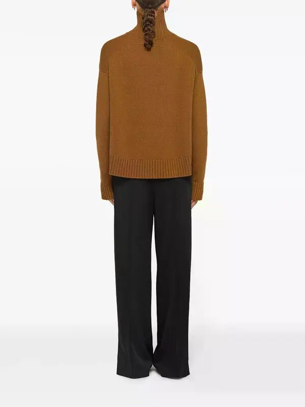 JIL SANDER Funnel-neck Cashmere Blend Jumper