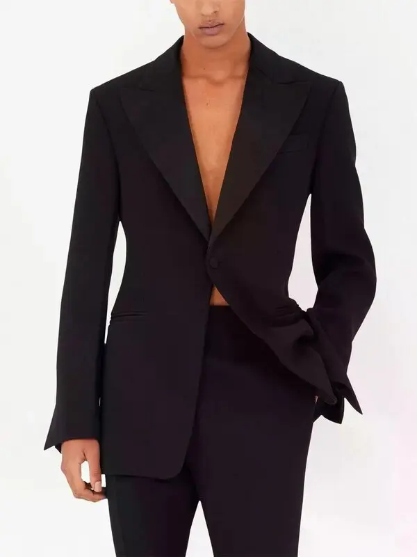 FERRAGAMO Single-breasted Tuxedo Blazer