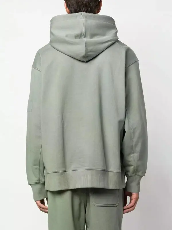 Y3 Drawstring Cotton-blend Hoodie