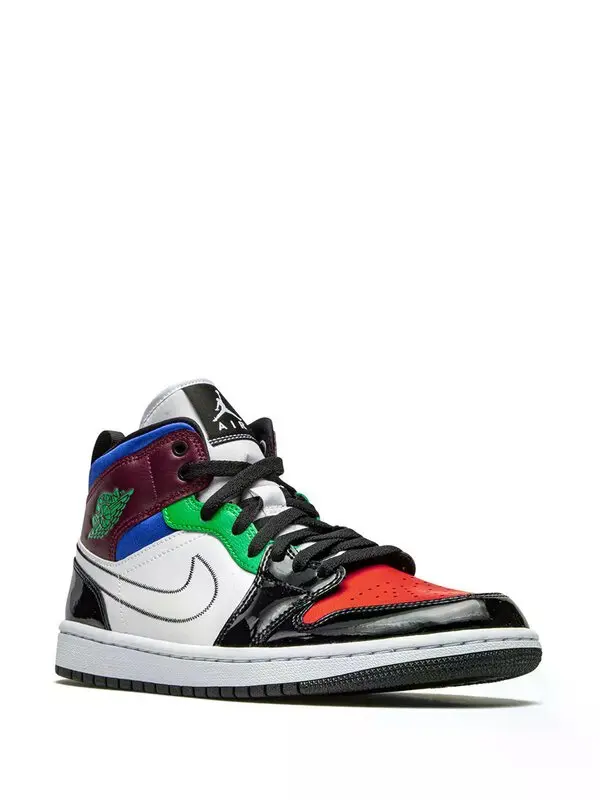 JORDAN Air 1 Mid Se Multicolor Leather Sneakers