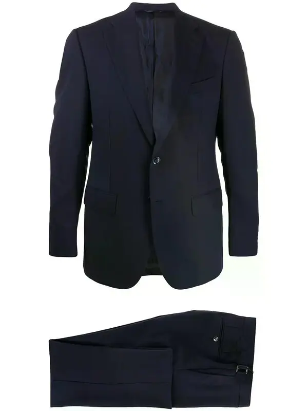 DELL'OGLIO Fitted Two Piece Suit - Blue