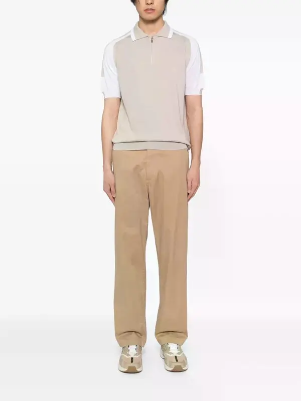 SVEVO Half Zip Cotton Polo Shirt