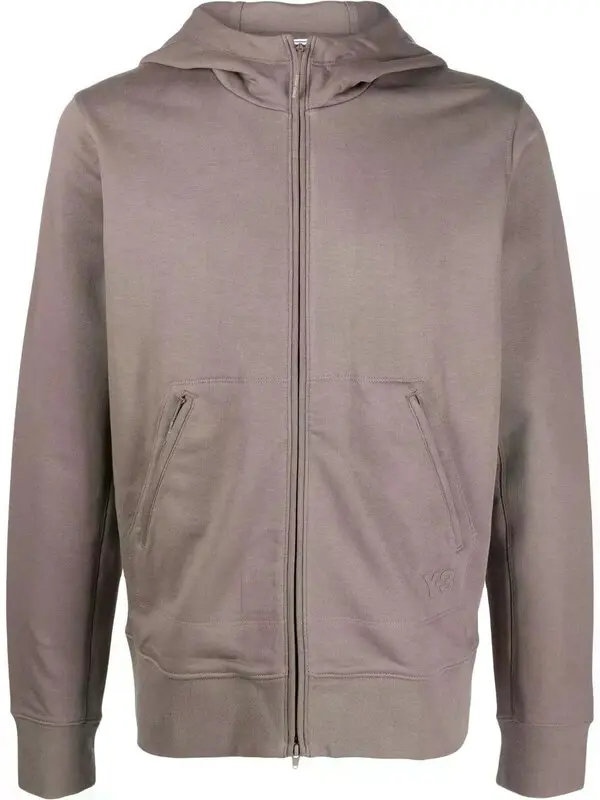 Y3 Zip-up Cotton Hoodie