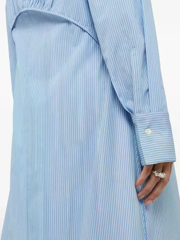 JIL SANDER Plastron Poplin Shirtdress