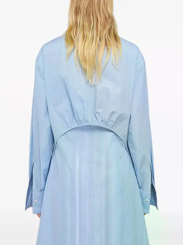 JIL SANDER Plastron Poplin Shirtdress