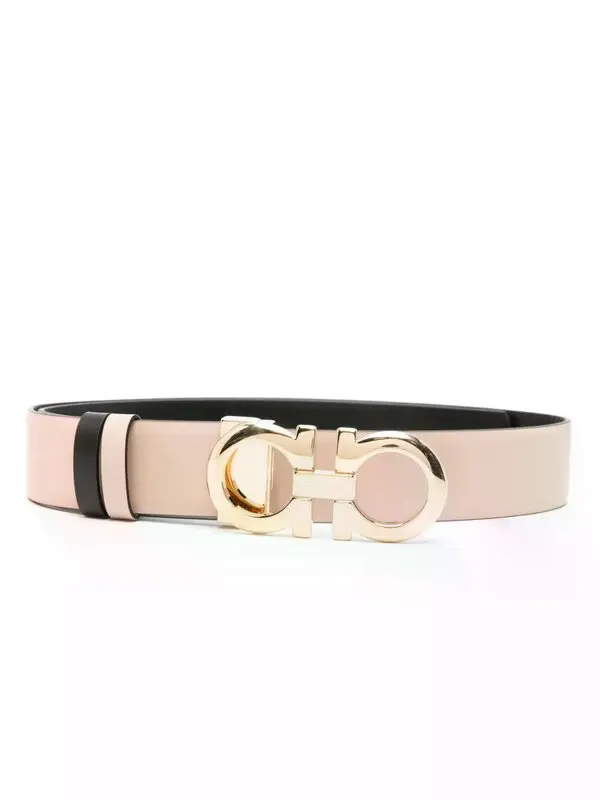 FERRAGAMO Gancini Reversible Leather Belt - Neutrals