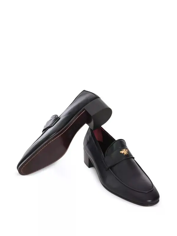 BOUGEOTTE Logo Plaque Loafers