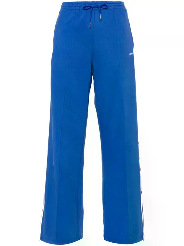 P.a.r.o.s.h Logo-embroidered Straight Trousers - Blue