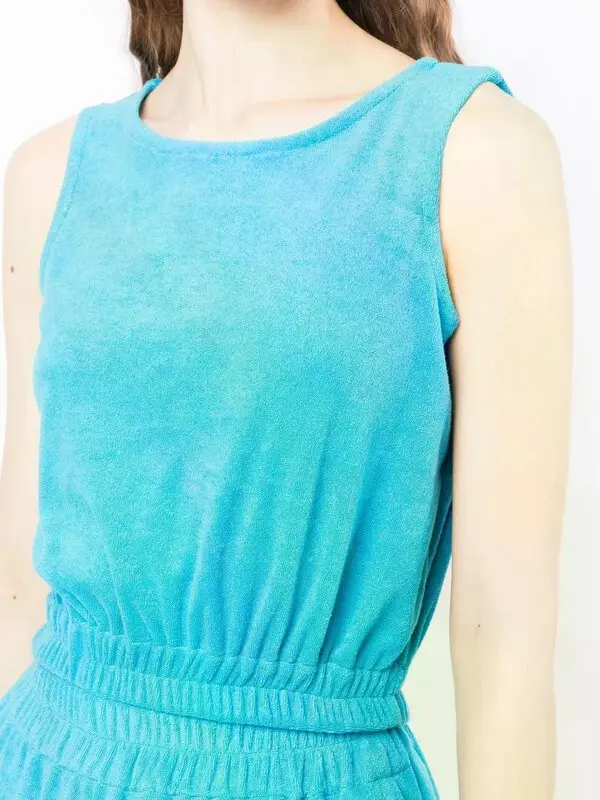 BAMBAH Sleeveless Terry-effect Top