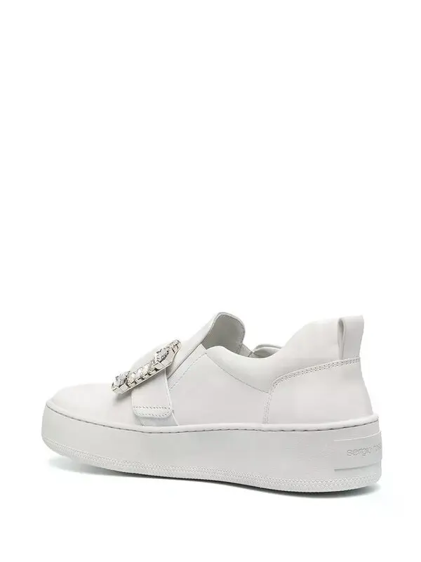 SERGIO ROSSI Buckle Detail Slip-on Sneakers