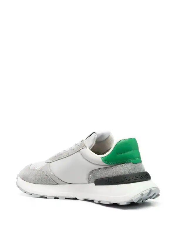 Philippe Model Logo-patch Low-top Sneakers - Grey