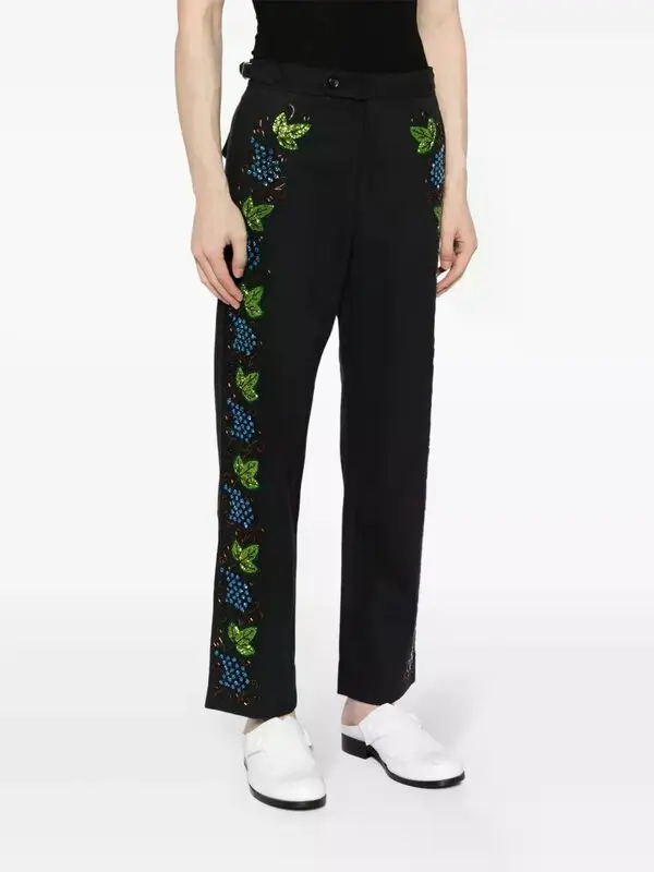 BODE Beaded Concord Embroidered Trousers
