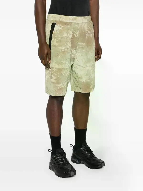 Stone Island Abstract Print Bermuda Shorts
