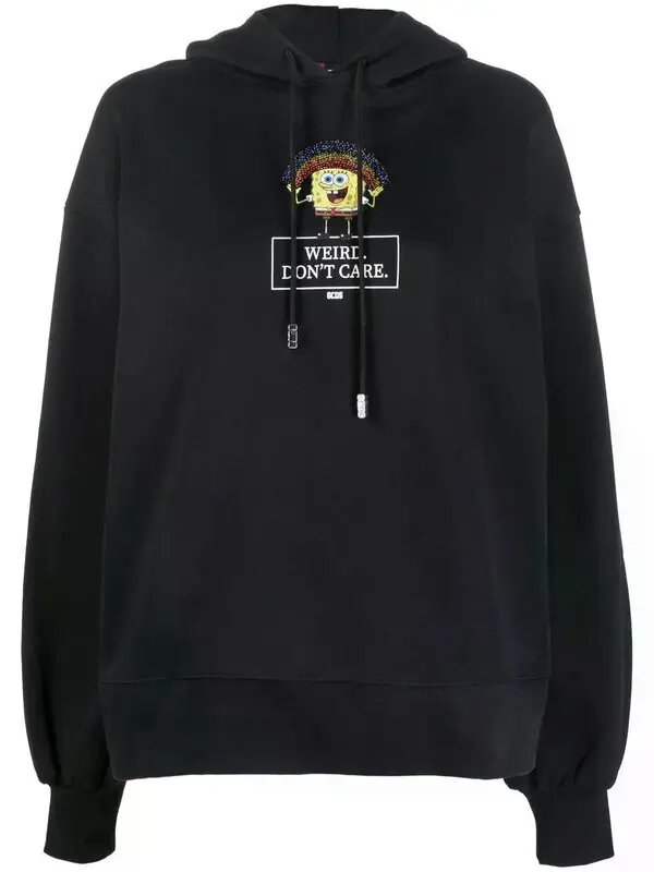 Gcds Graphic Print Cotton Hoodie