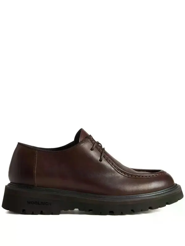 Woolrich Leather Derby Shoes - Brown