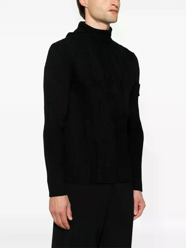 Prada Ribbed-knit Virgin Wool Hoodie