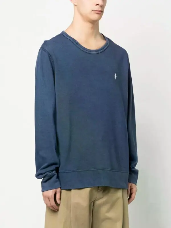 Polo Ralph Lauren Cotton Crew Neck Jumper - Blue