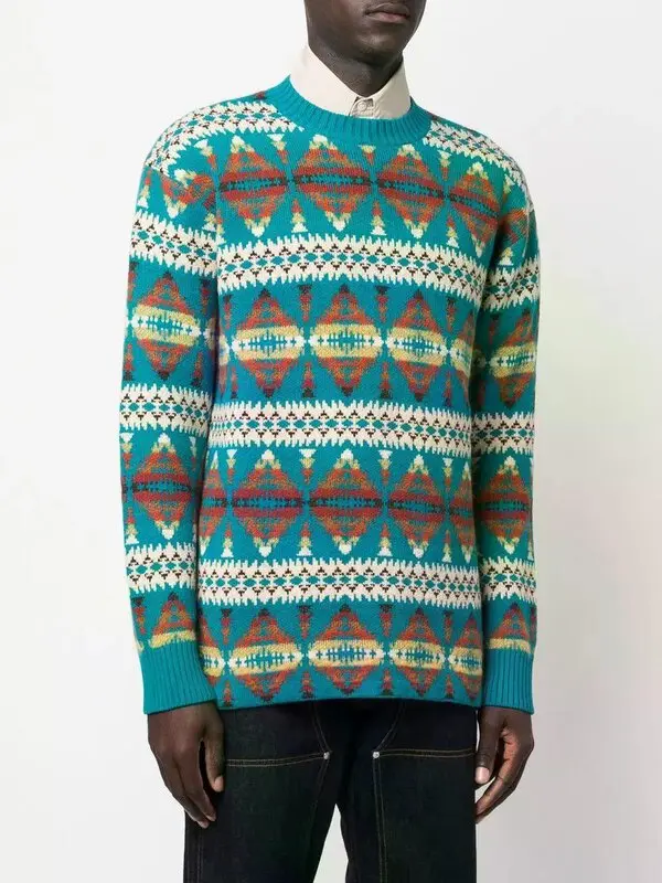 Junya Watanabe Intarsia-knit Wool Jumper