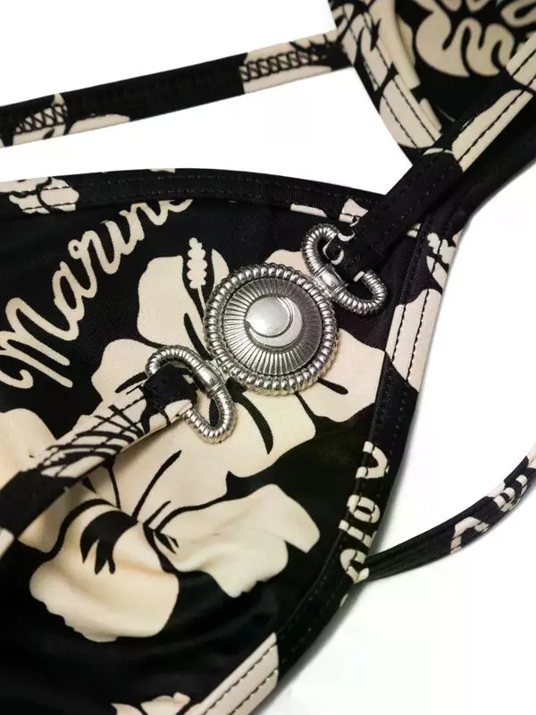 MARINE SERRE Floral-print Bikini