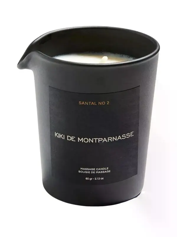 Kiki De Montparnasse Santal N. 02 Massage Oil Candle - Black