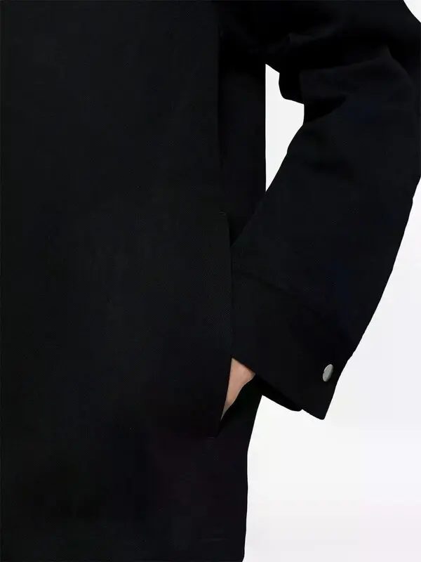 JIL SANDER Long-sleeve Hooded Jacket - Black