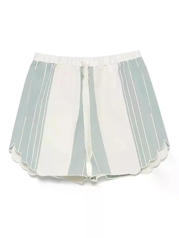 FORTE_FORTE Striped Bermuda Shorts - Blue