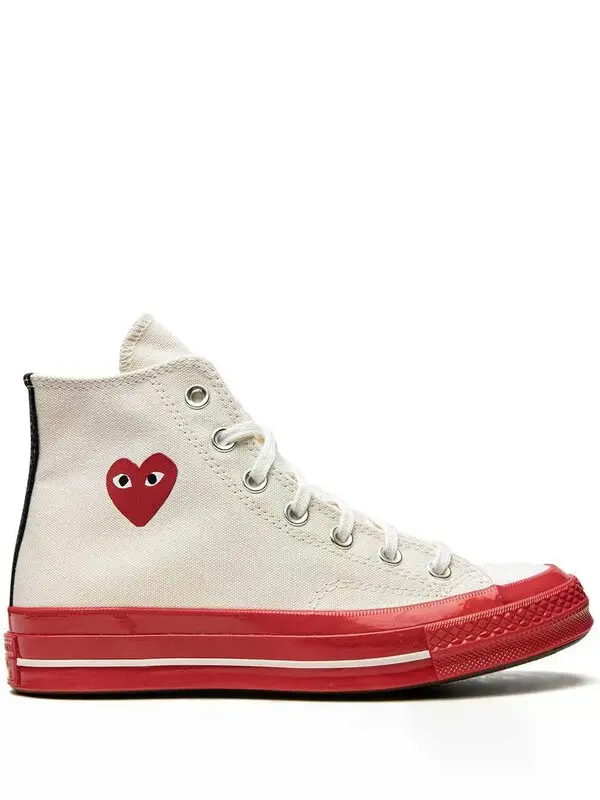 CONVERSE Comme Des Garçons Play X Chuck 70 High Top Sneakers