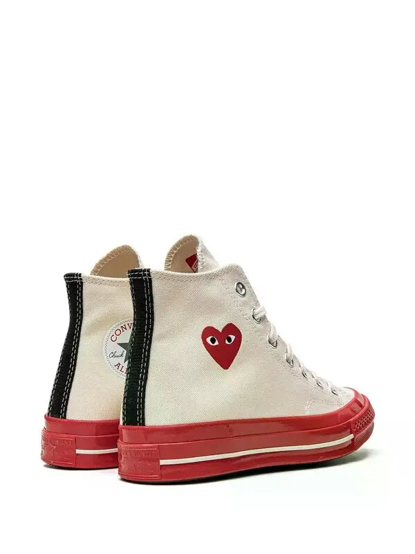 CONVERSE Comme Des Garçons Play X Chuck 70 High Top Sneakers