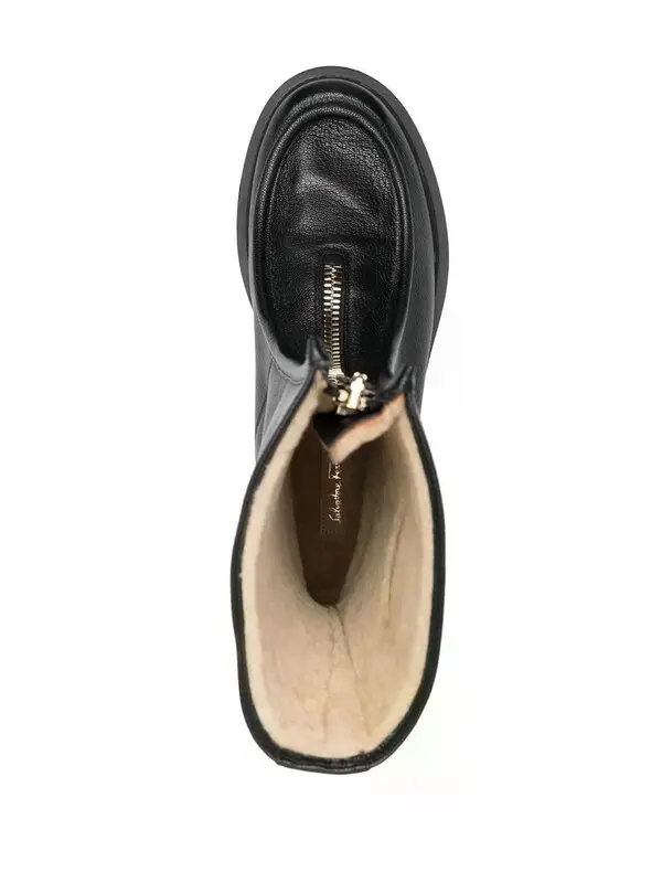 FERRAGAMO Zip-front Leather Boots