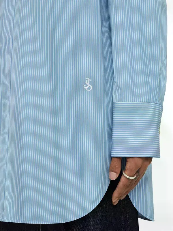 JIL SANDER Saturday Striped Cotton Shirt