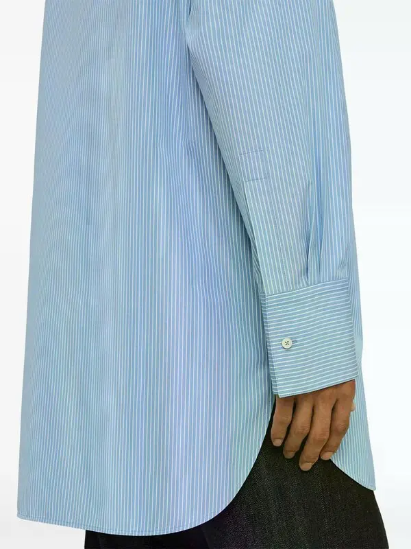 JIL SANDER Saturday Striped Cotton Shirt