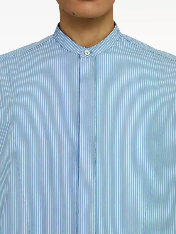JIL SANDER Saturday Striped Cotton Shirt