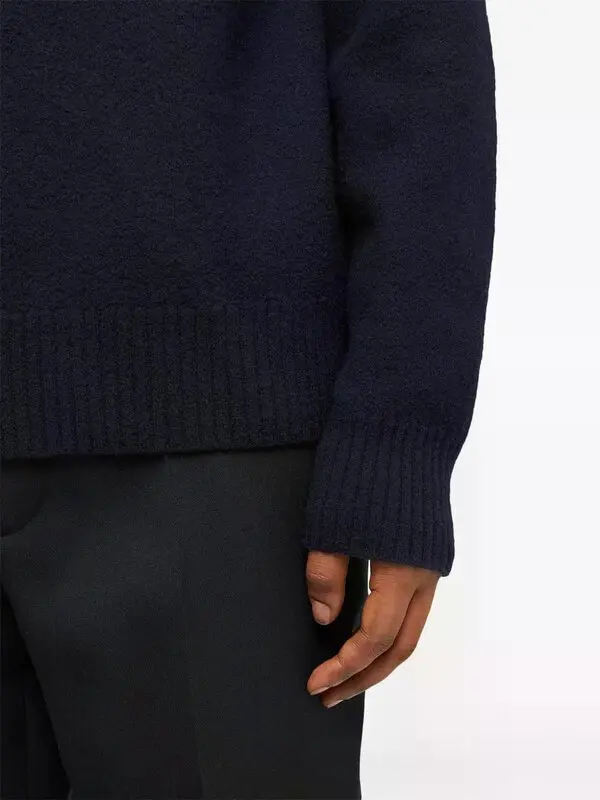 JIL SANDER Chain-link Detail Wool Jumper