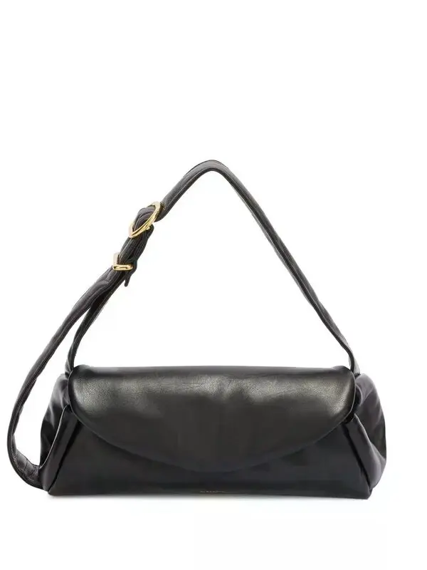 JIL SANDER Small Cannolo Shoulder Bag - Black
