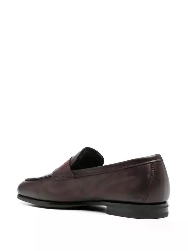 Santoni Carlo Penny Loafers