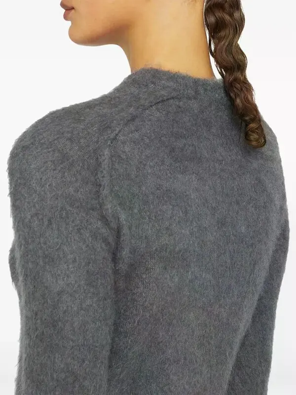 JIL SANDER Brushed-finish Virgin Wool-silk Blend Crew Neck Jumper