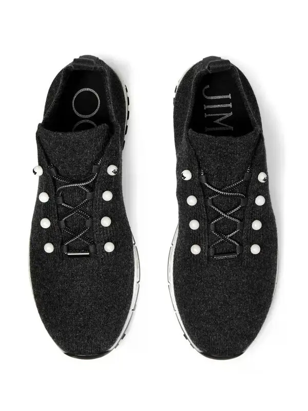 JIMMY CHOO Velczes Trainers - Black
