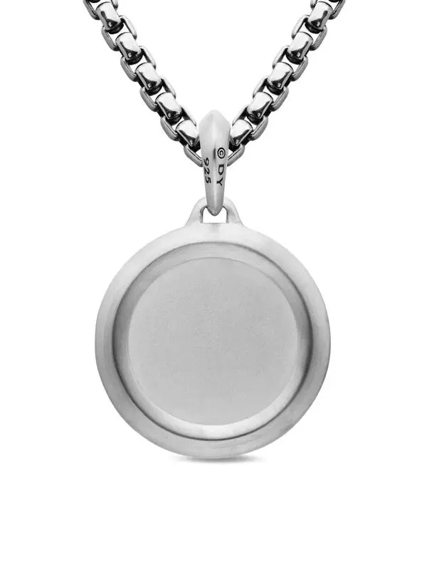David Yurman Sterling St. Christopher Diamond Amulet