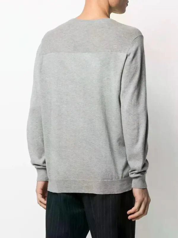 N.peal Cotton-cashmere Blend Crew Neck Henley Sweater