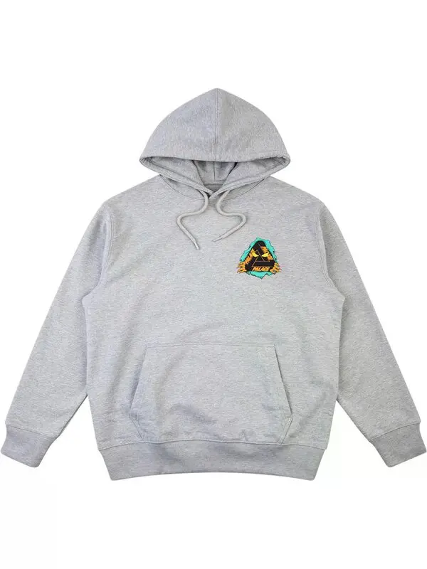 PALACE Tri-ripper Logo-print Hoodie - Grey