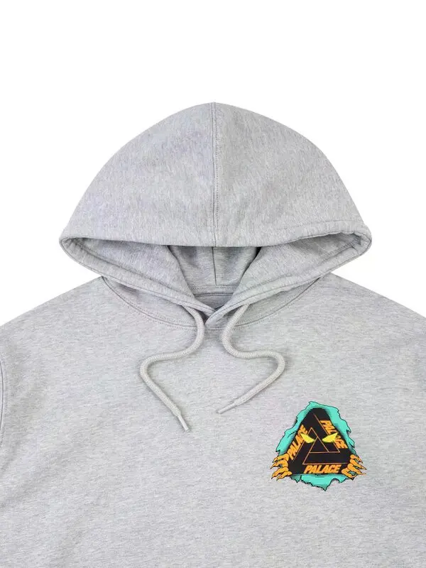 PALACE Tri-ripper Logo-print Hoodie - Grey