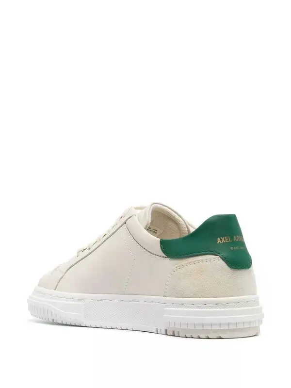 Axel Arigato Atlas Lace-up Sneakers With Braided Raffia Wedge