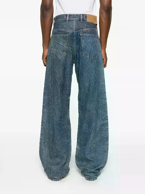 MAISON MARGIELA Cracked Effect Straight Leg Jeans