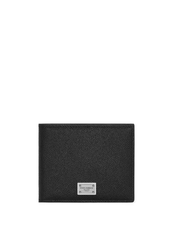Dolce & Gabbana Logo-tag Leather Bifold Wallet - Black