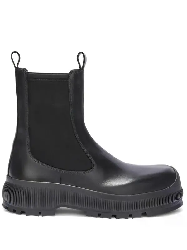 JIL SANDER Calf Leather Chelsea Boots