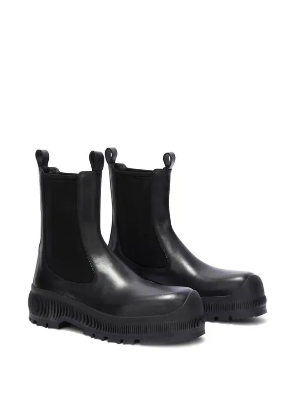 JIL SANDER Calf Leather Chelsea Boots
