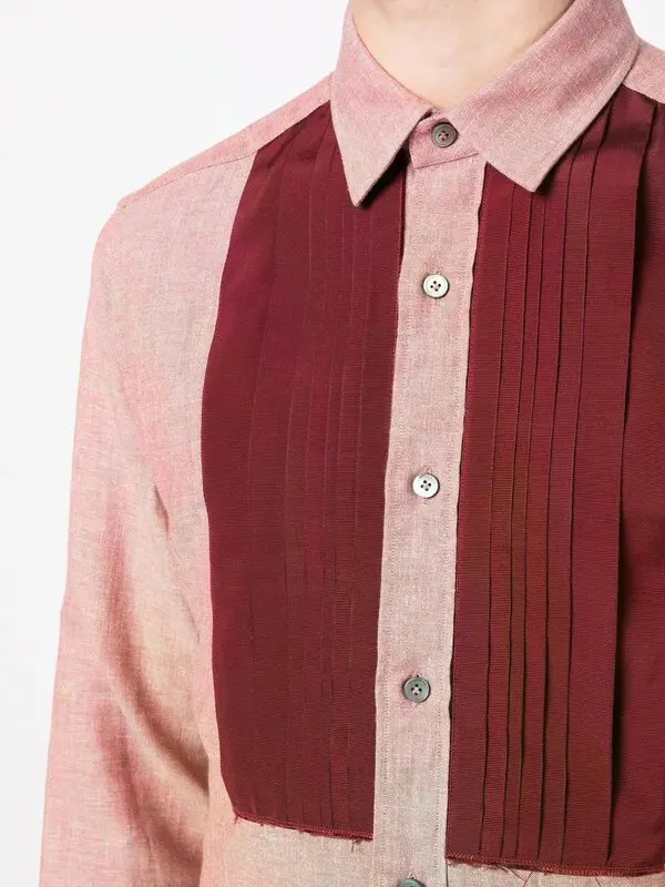 PORTS V Two-tone Long-sleeve Shirt