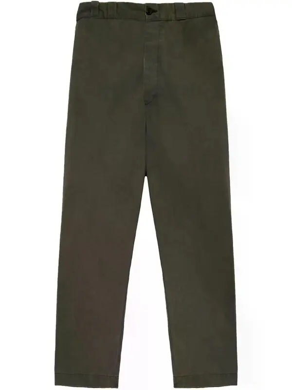 THE ELDER STATESMAN Straight-leg Trousers - Green